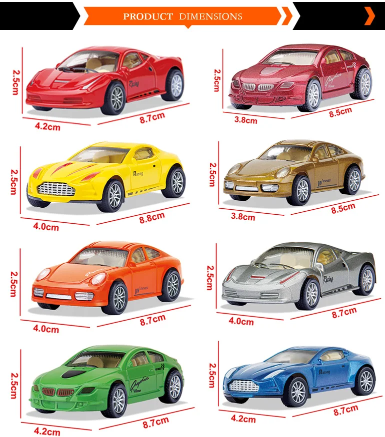 1:64 Mini Die Cast Racing Car Toy Set Boys Birthday Gift Realistic ...