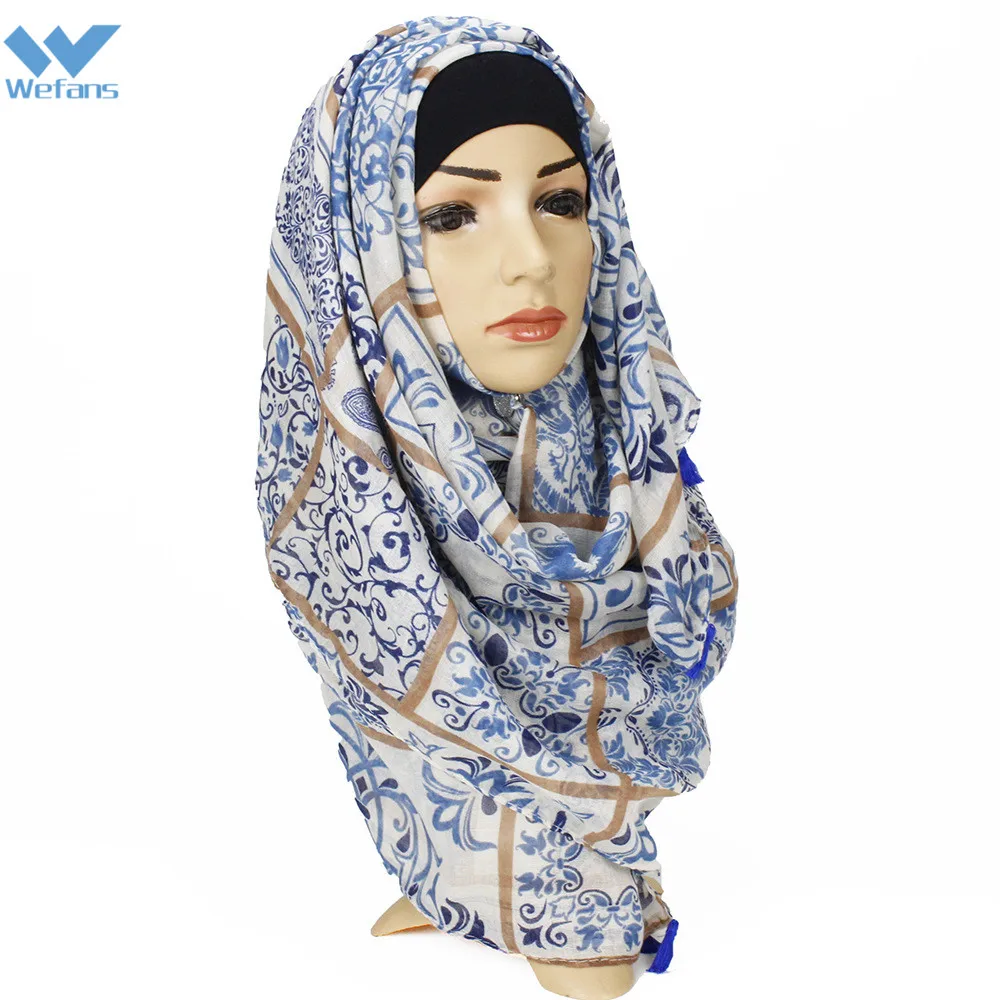 Wefans Breathable Cotton Ultra Soft Scarf Floral Neckerchief Neck Head ...