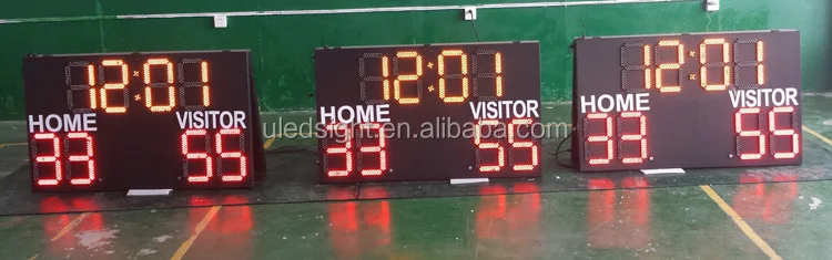Waterproof LED Digital Soccer Scoreboard in Xiamen ULED