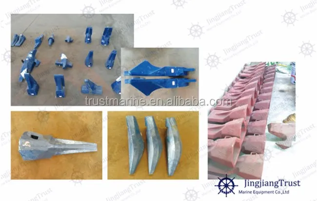 Marine Dredge Mining Machinery Parts Cutter Teeth For Ship - Buy Cutter ...