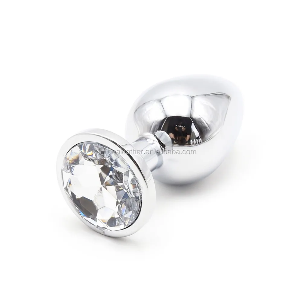 Large Crystal Anal Plug Metal Sex Toys Diamonds Stainless Steel Anal Plug Bondage In Sex Toys ...