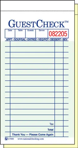 Restaurant One Part Waiter Order Book - Buy Restaurant Waiter Order ...