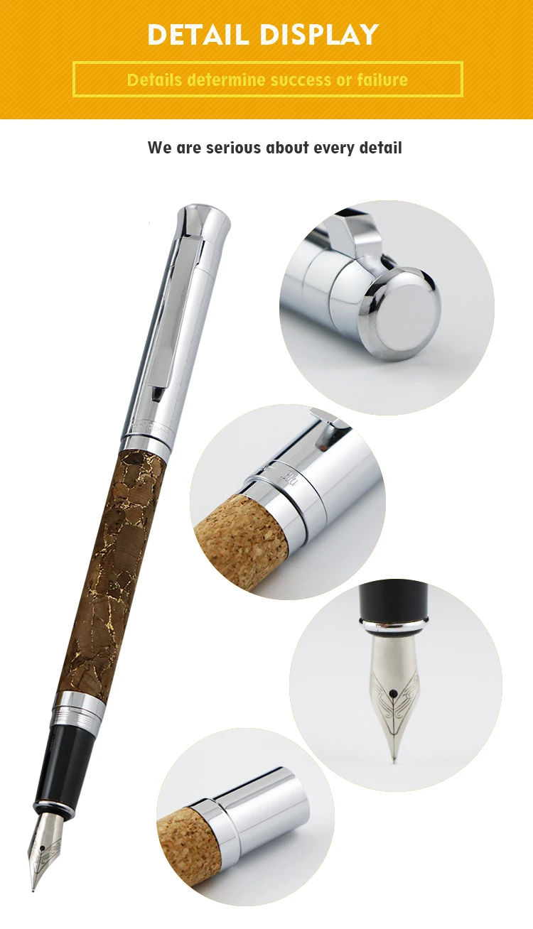 Pluma de madera blanda ecológica con clase, pluma estilográfica ...