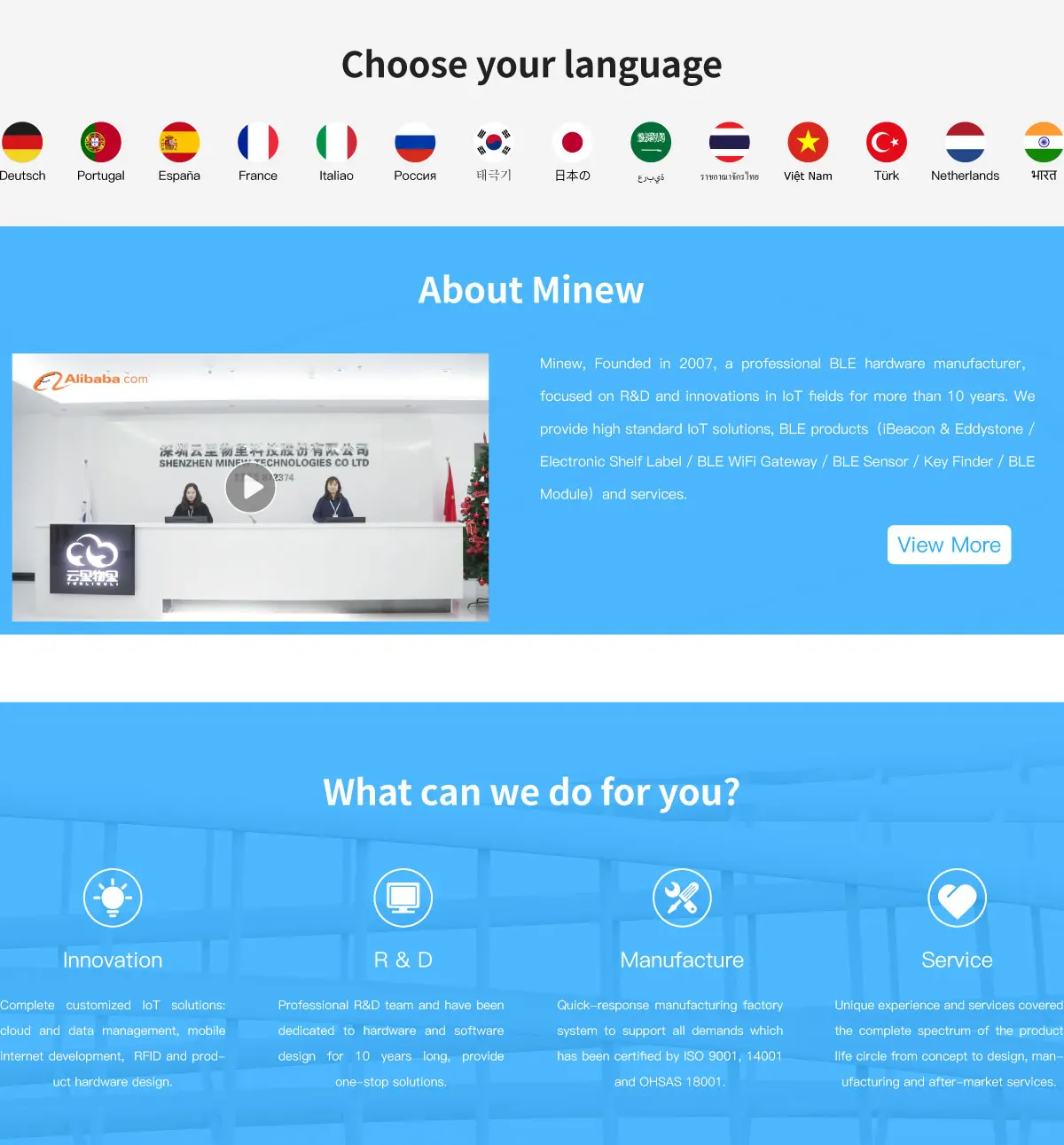 Shenzhen Minew Technologies Co., Ltd. - iBeacon & Eddystone, BLE Gateway