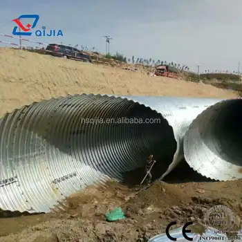 Corrugated Galvanized Oval Shaped Steel Culvert Pipe - Buy Used Culvert ...
