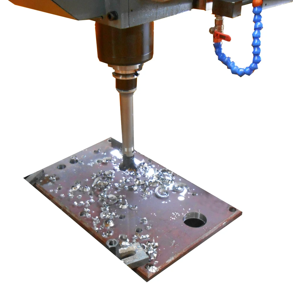 Pórtico móvil Multi husillos CNC brida máquina de perforación y fresado ...