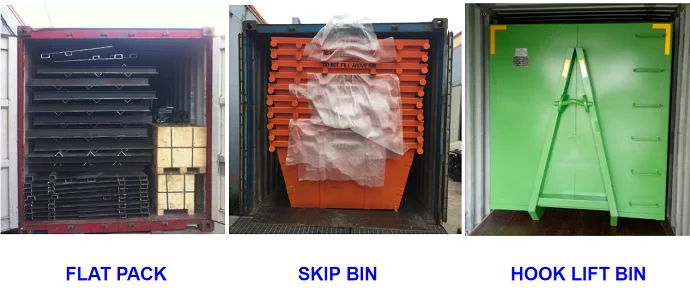 6m3 Waste Scrap Metal Skip Bin for Sale - Durable & Customizable