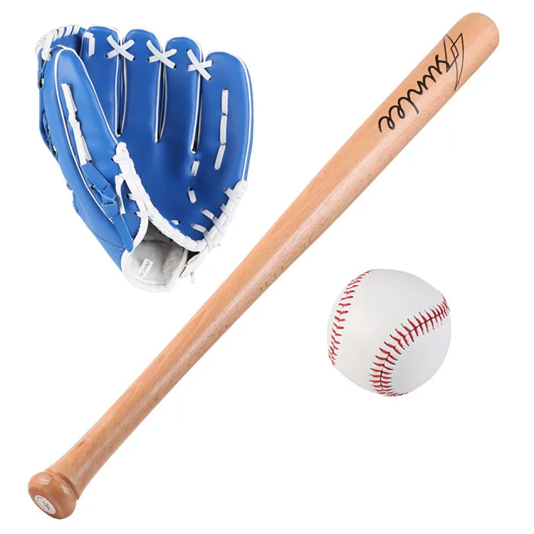 Wooden Baseball Bat Set With Mittens - Buy Baseball Set With Mittens ...