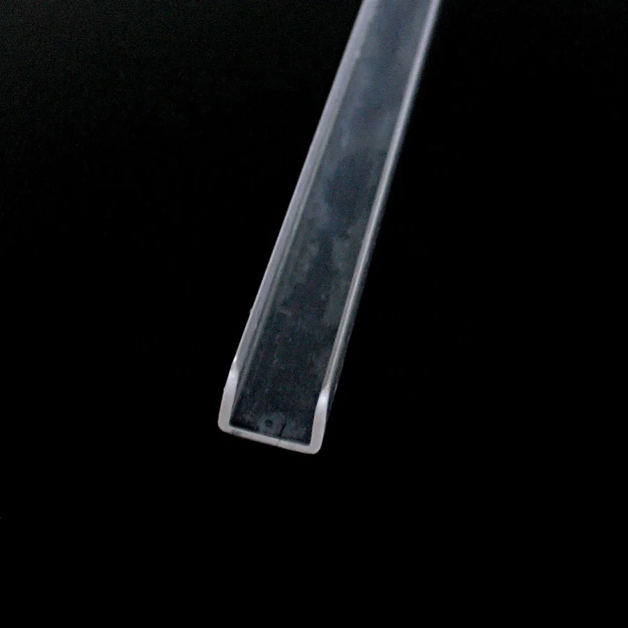 10 X 10 Mm Small Size Clear Pvc U Channel Plastic Profile For Furniture ...