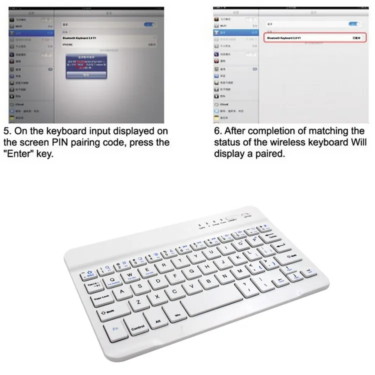 Stock Products Status Wireless Mini Keyboard Slim Wireless Bluetooth ...