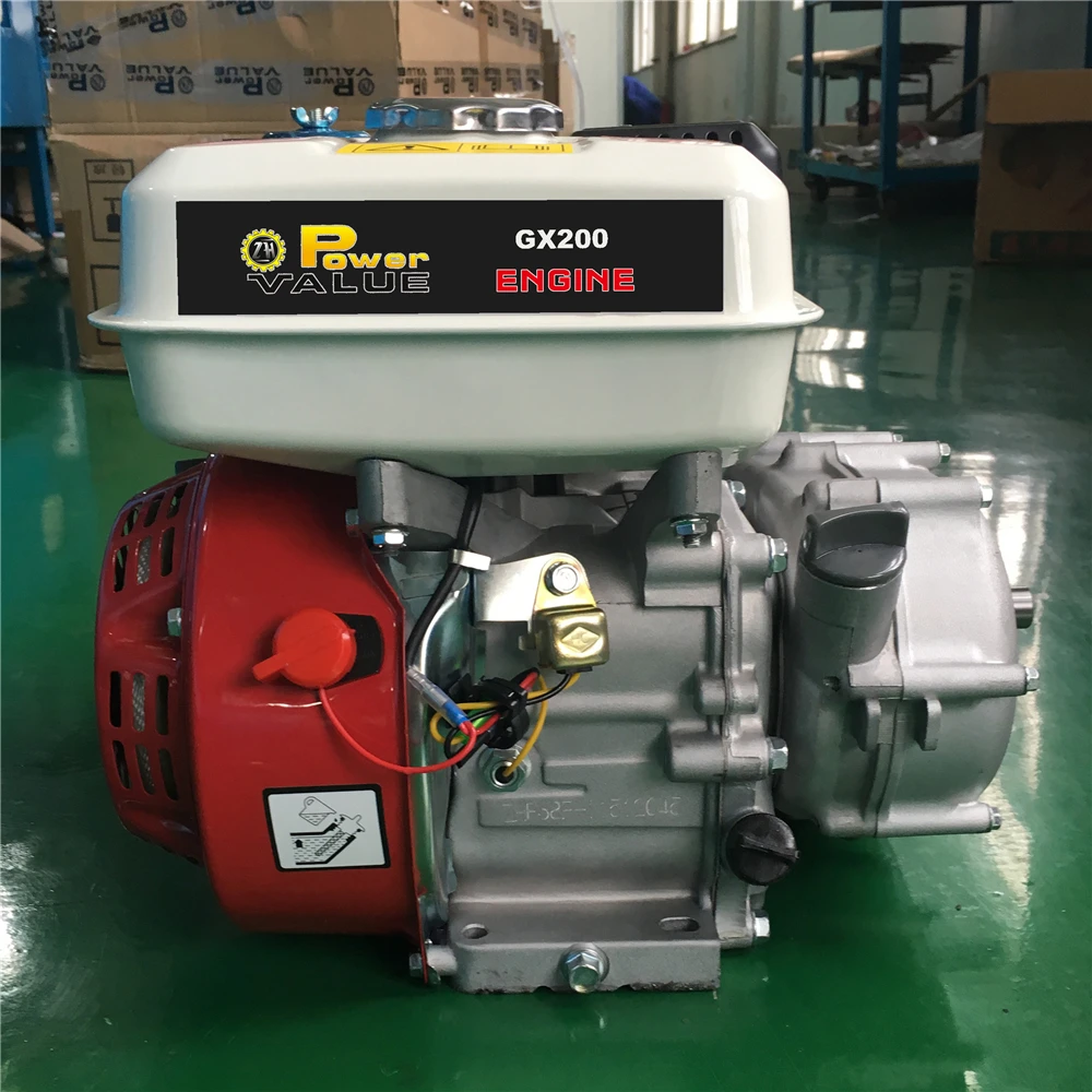 Small Gasoline Engine With Clutch Single Cylinder Gasoline Engine Gx200 6.5hp 1/2 Reducer - Buy ...