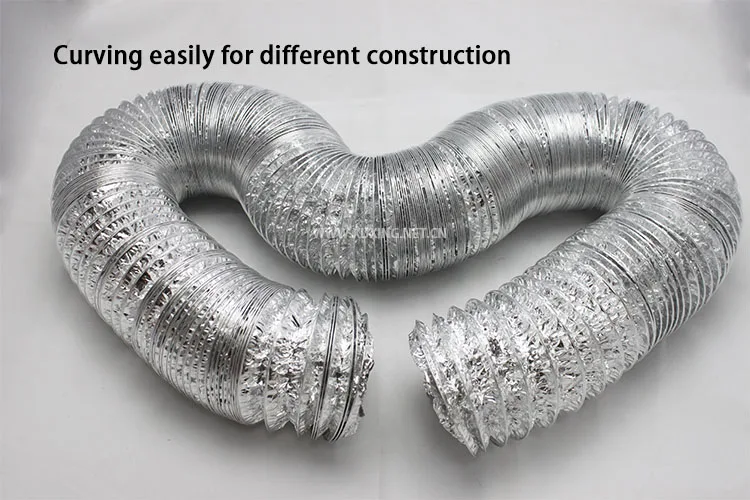 Aluminum Flexible Gi Duct Air Conditioning Spiral Duct Machine For Hvac ...