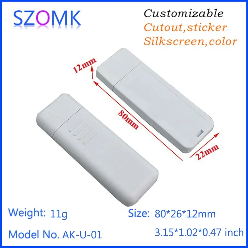 Small Plastic Box For Electronic Ubs Flash Drive Enclosures 80x28x12mm ...