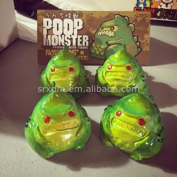 Custom Made Plastic Custom Green Poop Monsnters Action Figuremini Toys ...