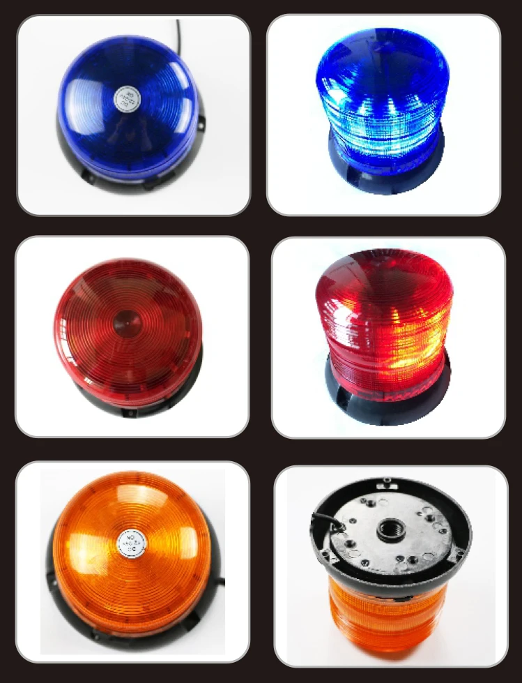 60w Red Led Strobe Warning Beacon Light /led Magnetic Mount And ...