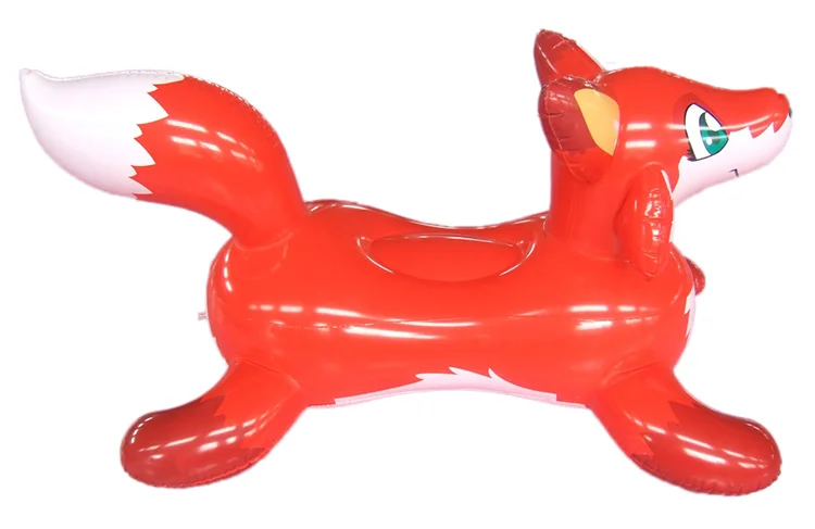 Heavy Duty Vinyl Shiny Inflatable Fox Ride On Safety Durable Plastic ...