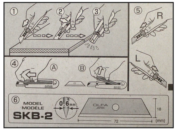 Olfa Sk-4 Box Cutter Safe Art Knife Automatic Rebound Lock Knife - Buy ...