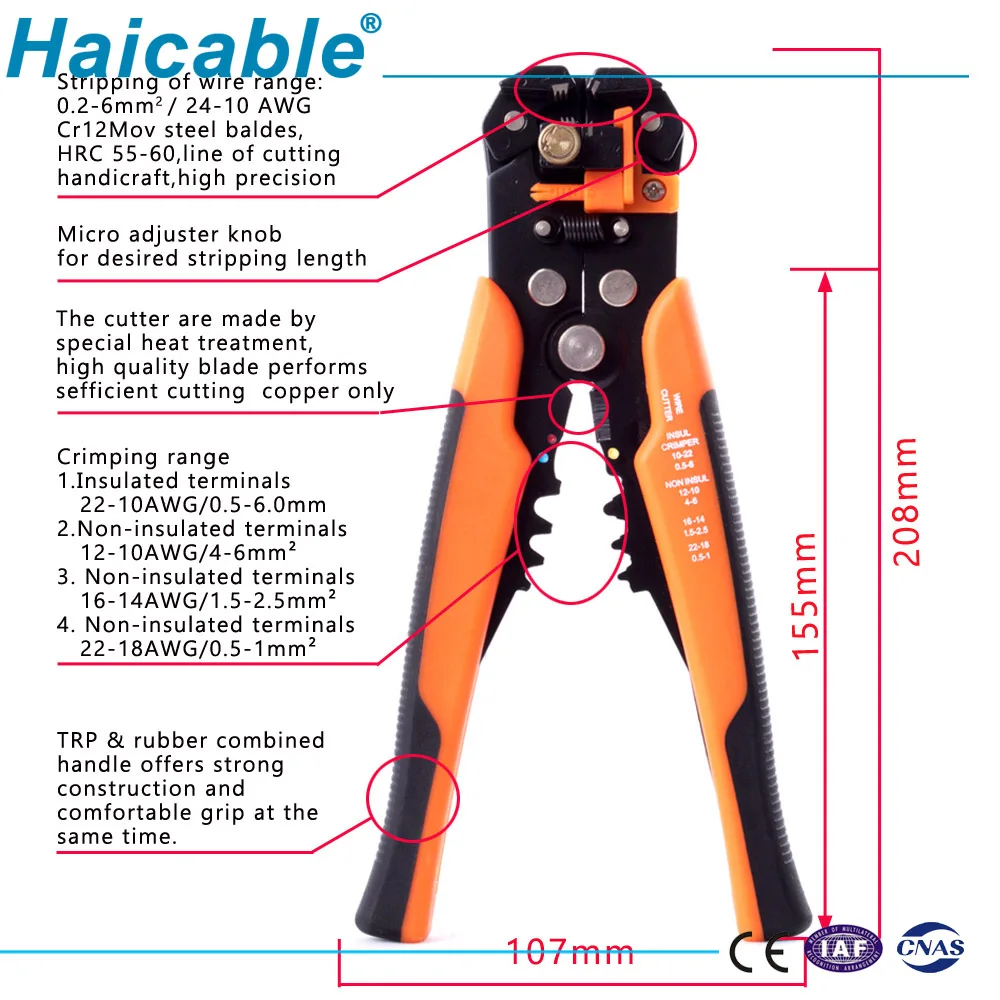 Hand Tools With Function of Stripping, Cutting and Crimping Automatic ...
