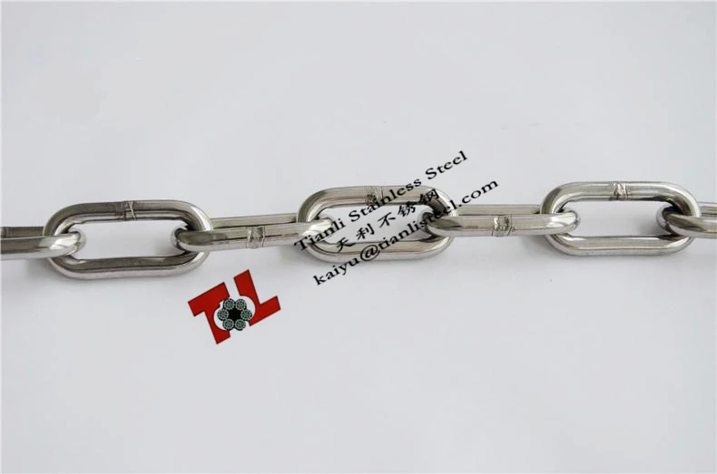 Sus 304 304 Stainless Steel Chain Link 12mm Diameter Din763 Long Link ...