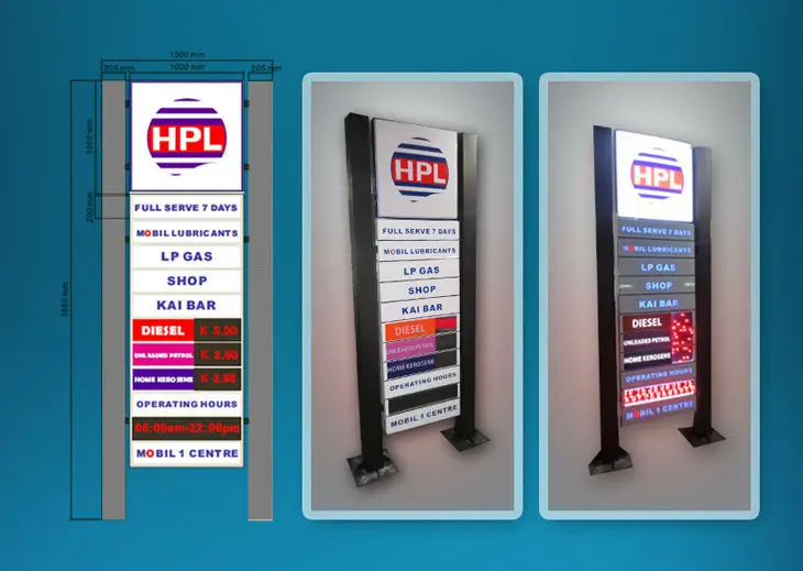 Outdoor Standing Pylon Sign Metal Advertising Pylon Totem - Buy ...