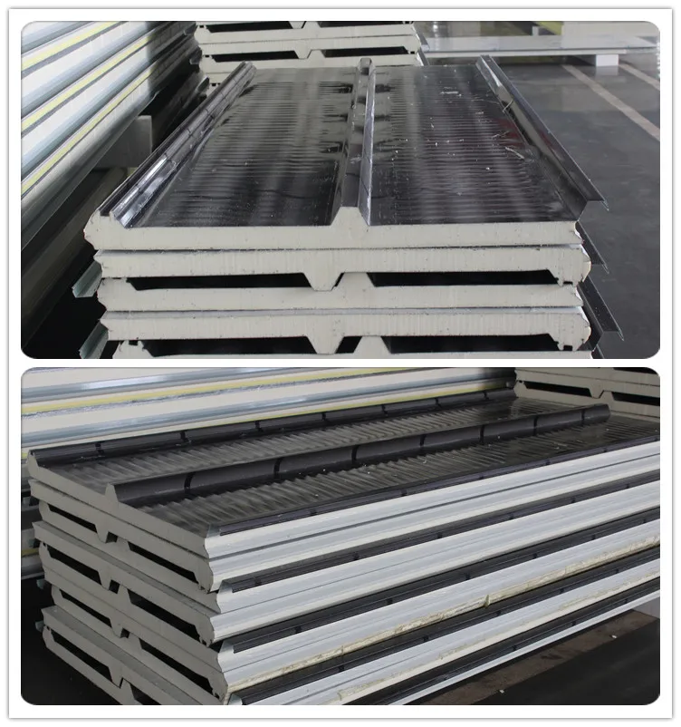 Double Layer Aluminum Insulation Roof Sandwich Panel With High Fire ...