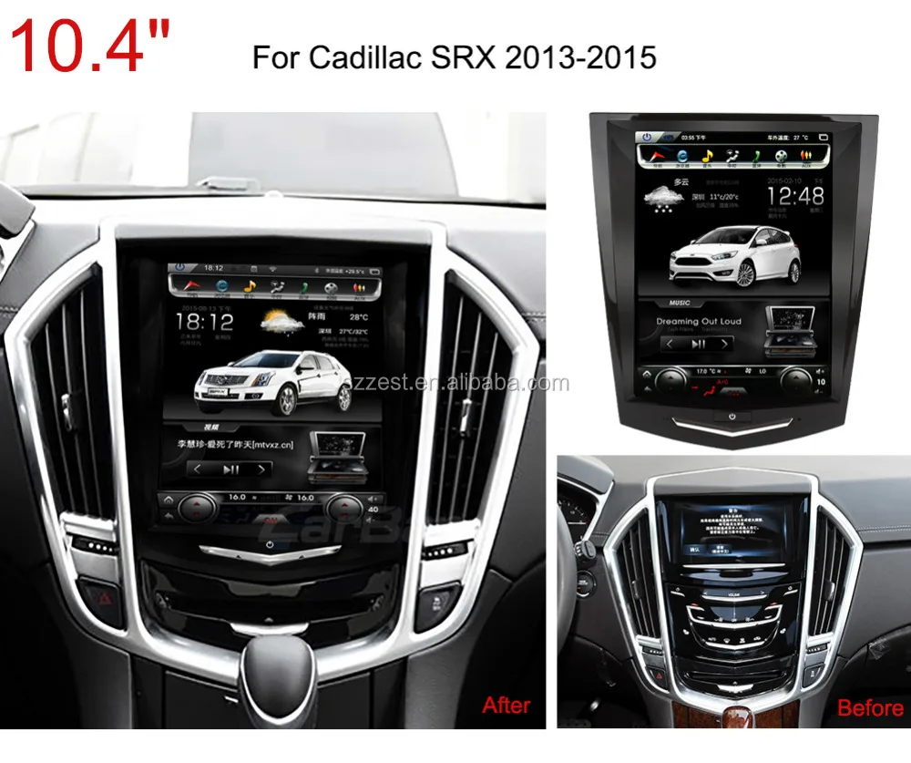Zestech 10.4 Inch Android Vertical Screen For Cadillac Ats Srx Car Dvd ...