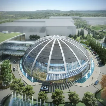 Prefab Steel Structure Aluminum Geodesic Dome Roof Building Design ...