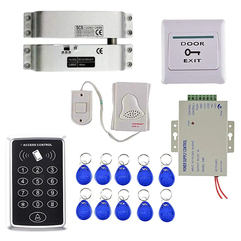 Hanbaili 12V Door RFID Card Password Access Control Controller with ...