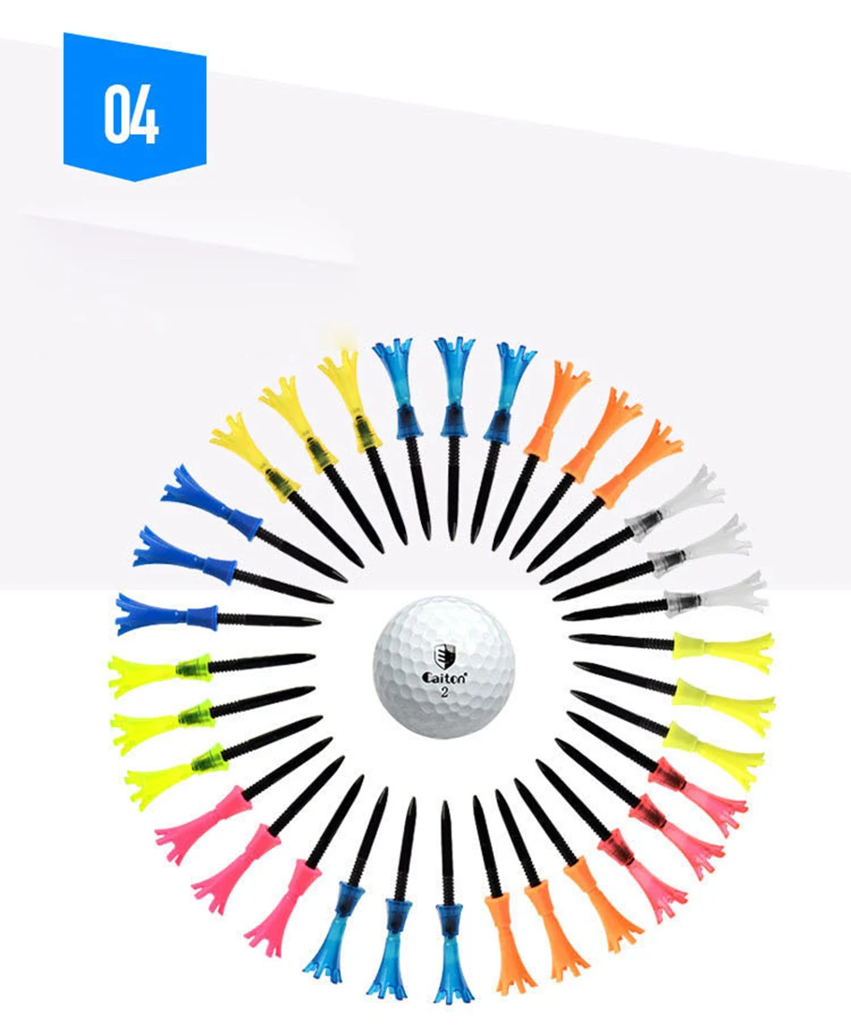 Wholesale Customize Colorful Adjustable Screw Plastic Golf Tees - Buy ...