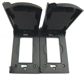 Bao-001 Model Waterproof Push Button Plastic Black Wall Switch Cover ...