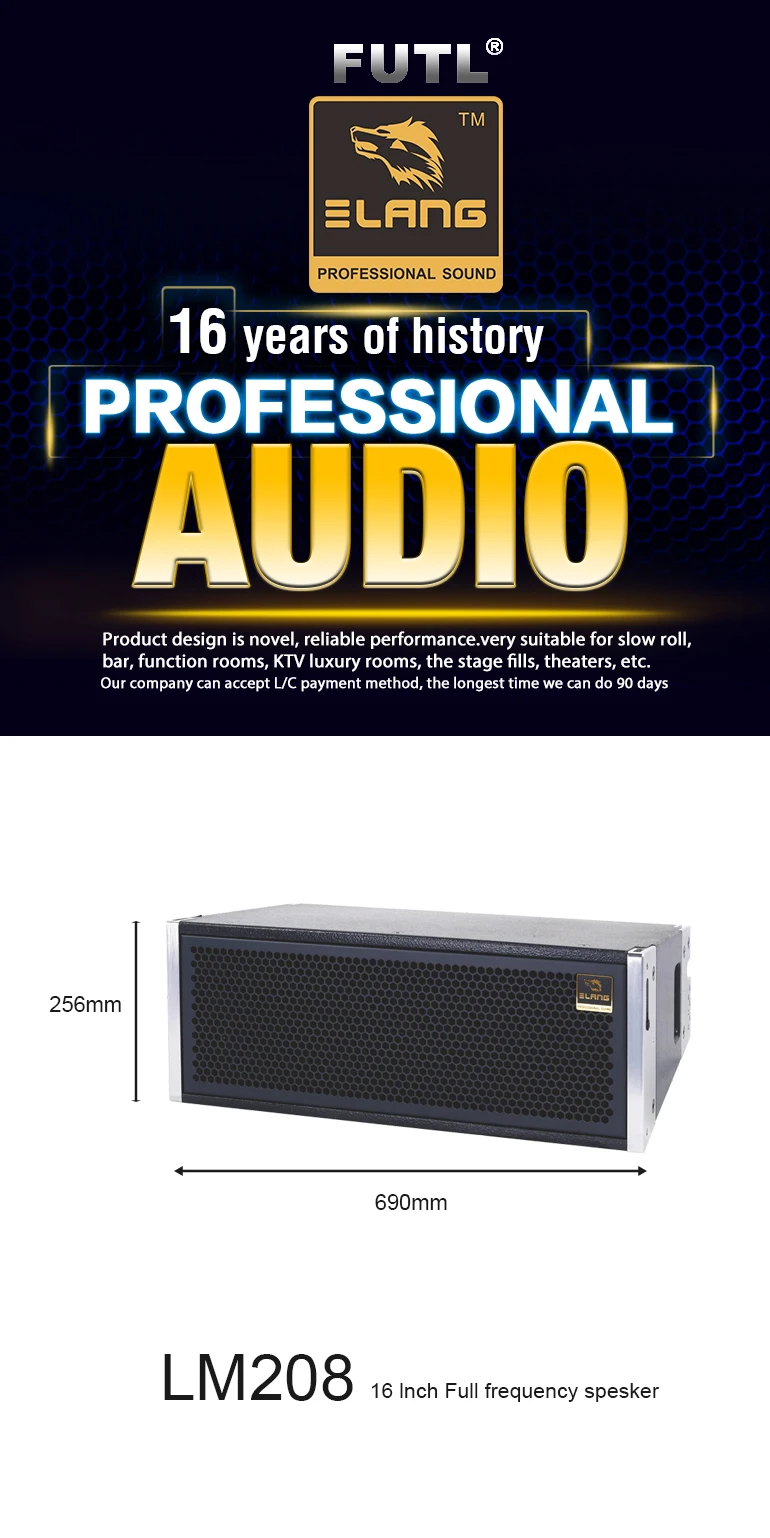 High Quality Customized Hybrid Line Array Pa Loudspeakers System - Buy ...