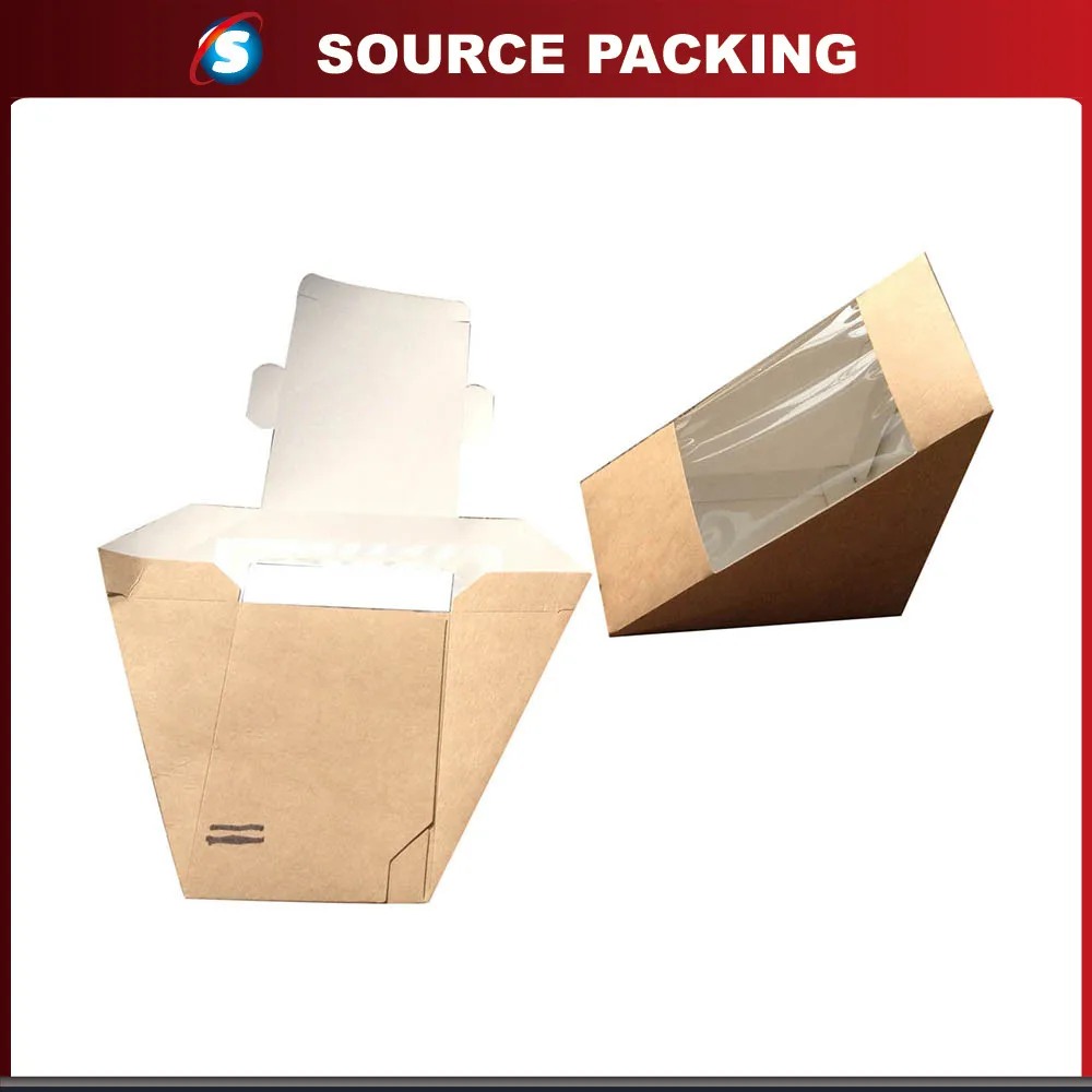 Custom Sandwich Paper Cardboard Packaging Box - Recycled Materials