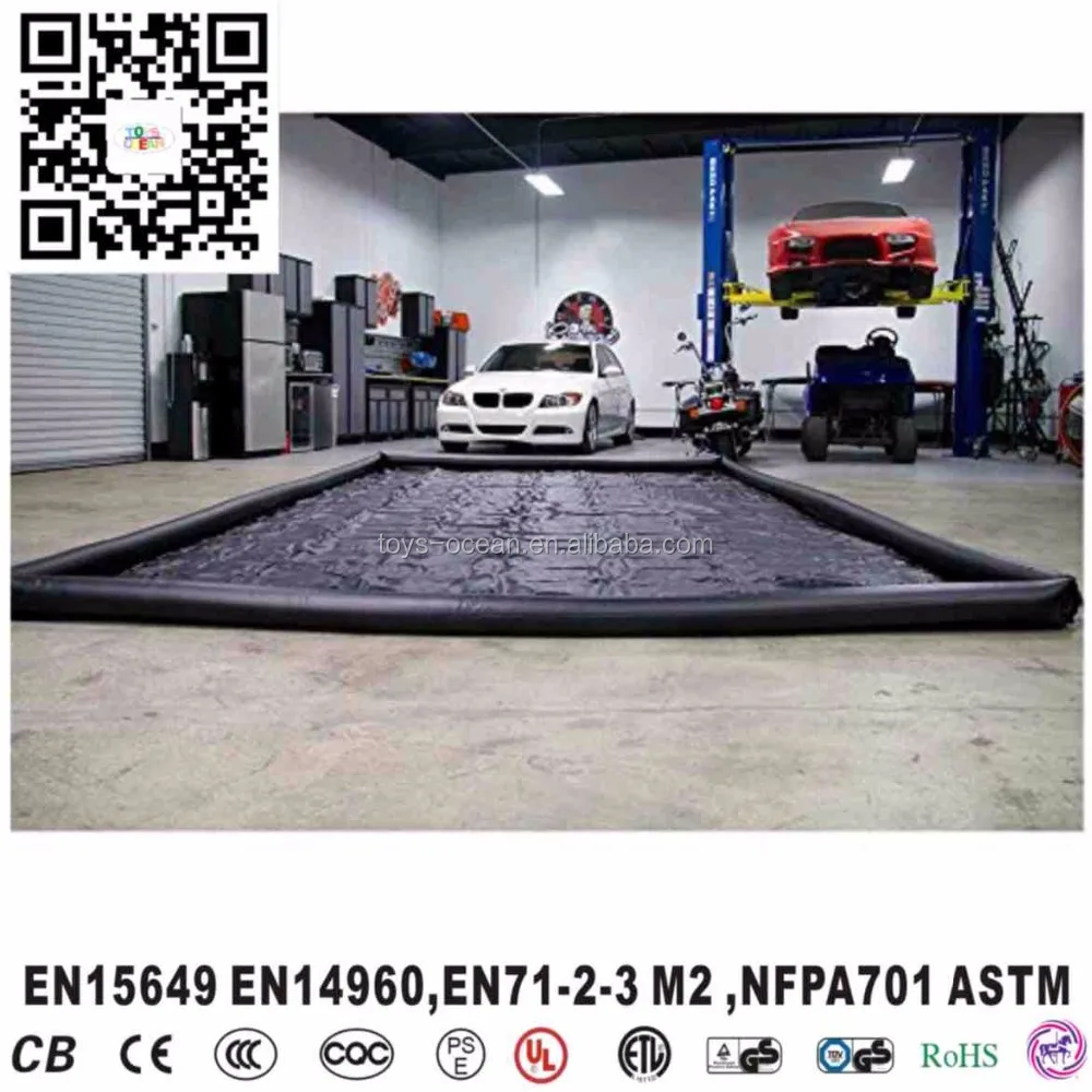 Heavy Duty Inflatable Car Wash Mat Water Collector Boarding Water ...