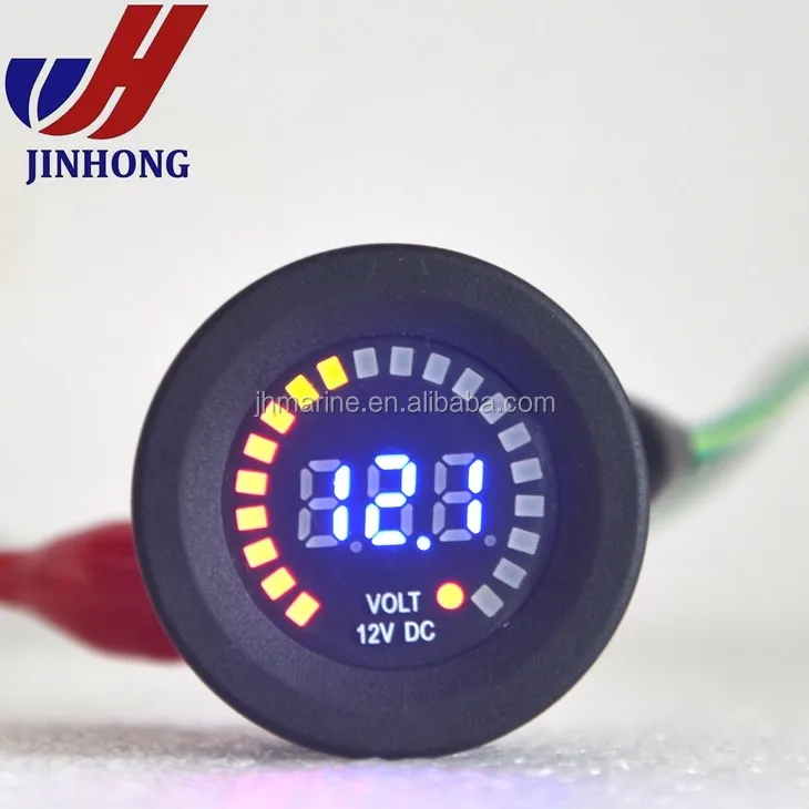 Blue Led Digit 12v Volt Meter Socket Dc Auto Car Dashboard Digital ...