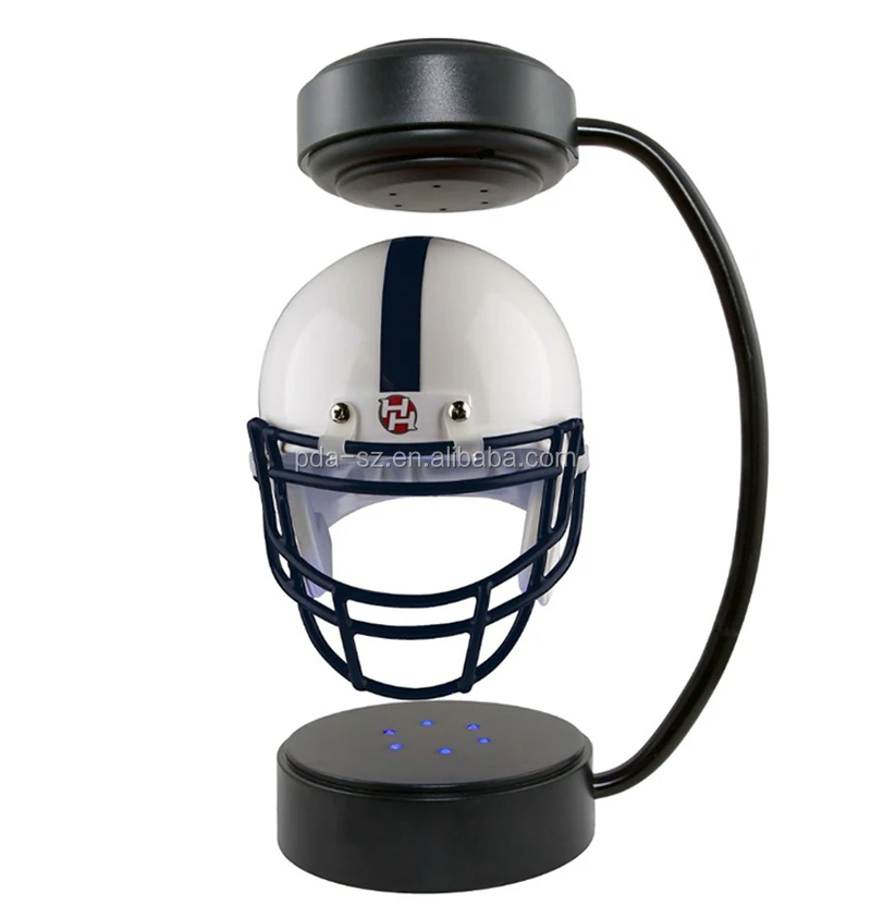 Floating Magnetic Levitation Rotating Floating Hovering Football Helmet ...