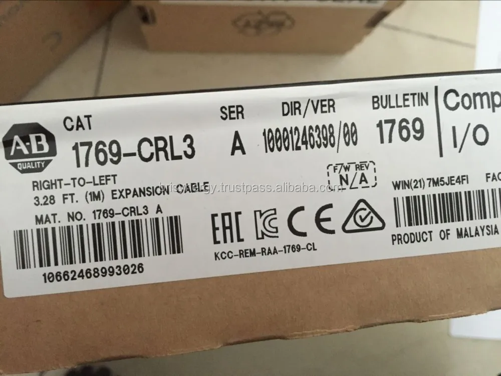 Allen Bradley 1769-crl3 Right-to-left 3.28 Ft. (1m) Expansion Cable A-b ...