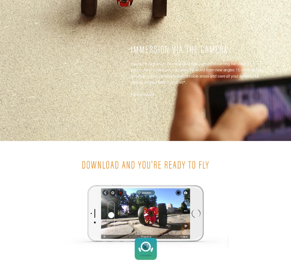 Colorful Parrot Minidroen Jumping Race Mini Bounce Car With 0.3mp Wifi ...