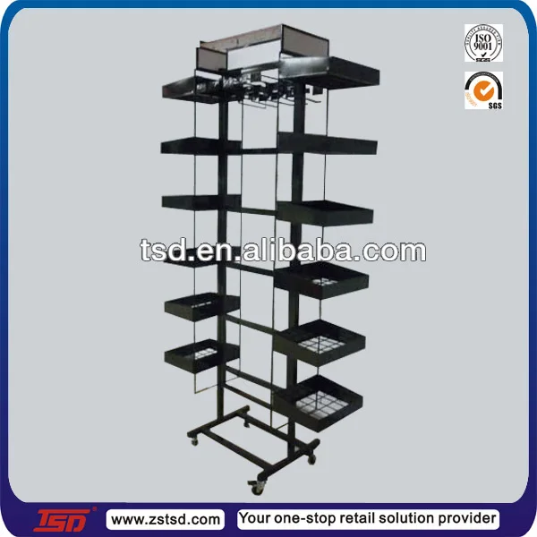Custom Trade Show Leather Belt Display Stand Hanging Belt Product Rack ...