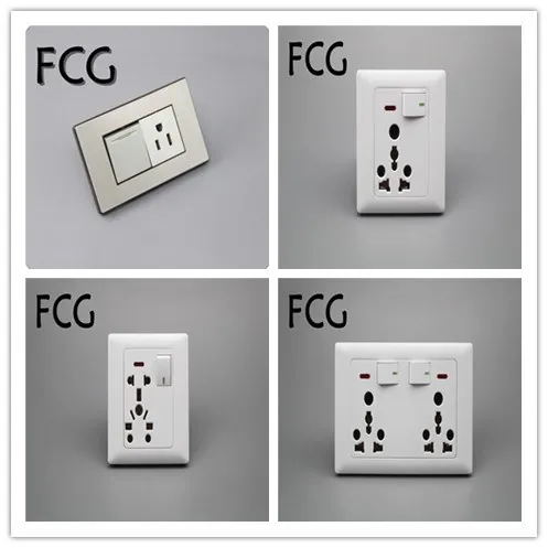 Home Use Multi Plug Wall Sockets Pc Multi Plug Sockets Safety Fire ...