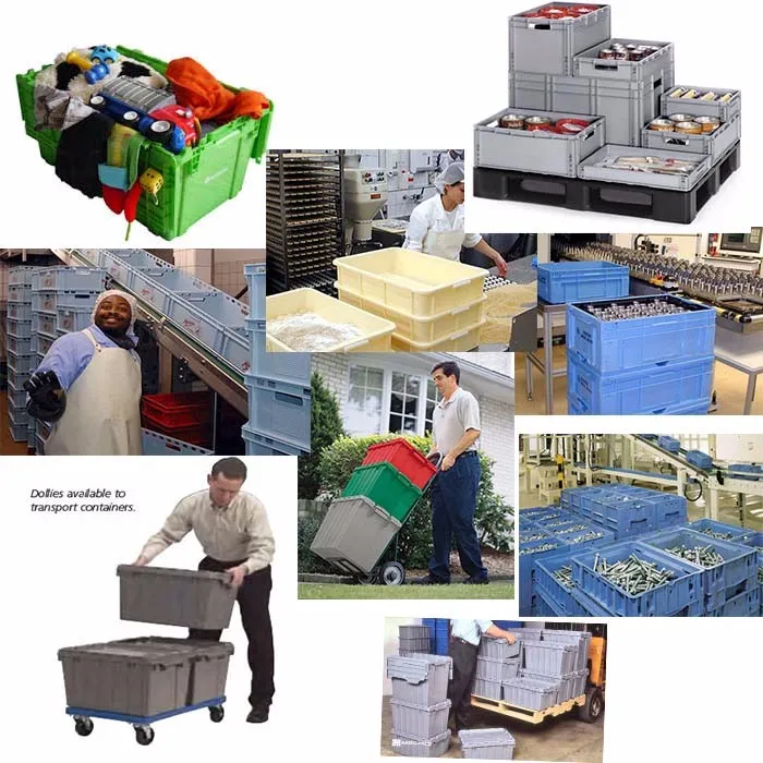 QS Heavy Duty Strong Solid Straight Wall Stack Euro Plastic Parts Bins ...