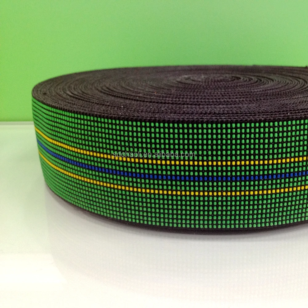 Green High Quanlity Elastic Webbing - Buy Webbing,Elastic Webbing,Sofa ...