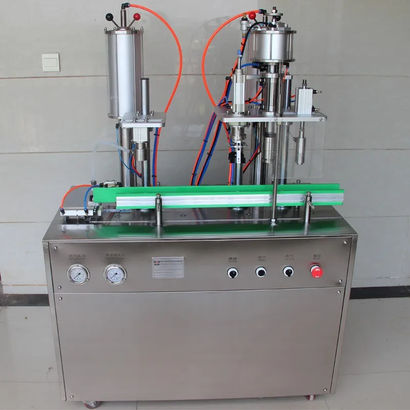 Semi Automatic Aerosol Spray Filling Machine 4 In 1 - Buy Aerosol ...