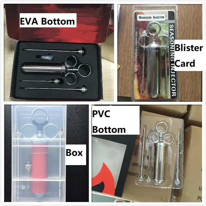 Stainless Steel Kitchen Injector,60 Ml Marinade Injector Incl. 3 ...