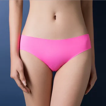 Wholesale One-piece Seamless Ice Silk Sexy Mid-waisted Seamless Women's G-string Panties - Buy ...