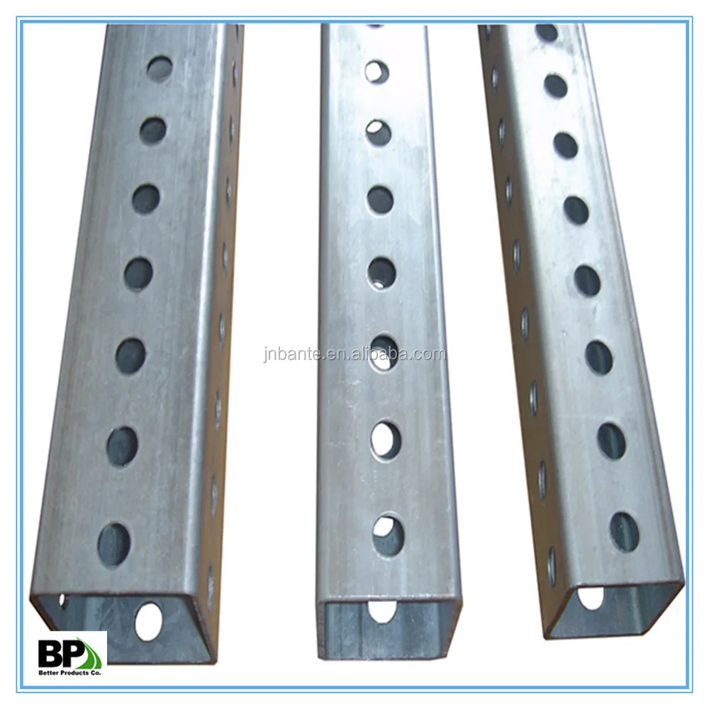 Galvanized Tubular Steel Sign Post Square Cross Section - Buy ...