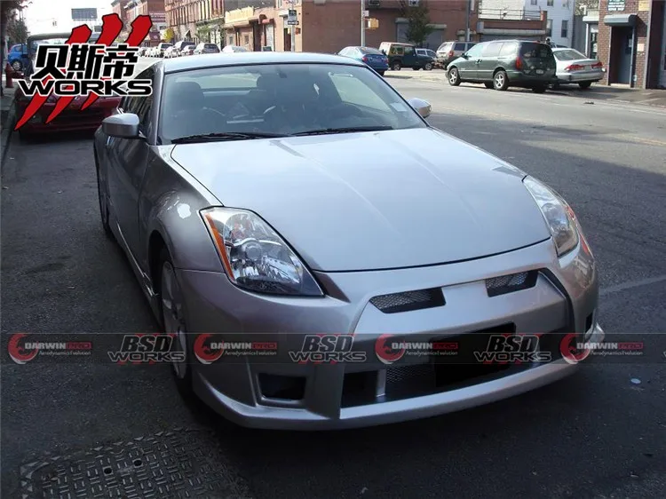 Darwinpro Gtr Style Carbon Fiber Front Bumper For 03-08 350z - Buy ...