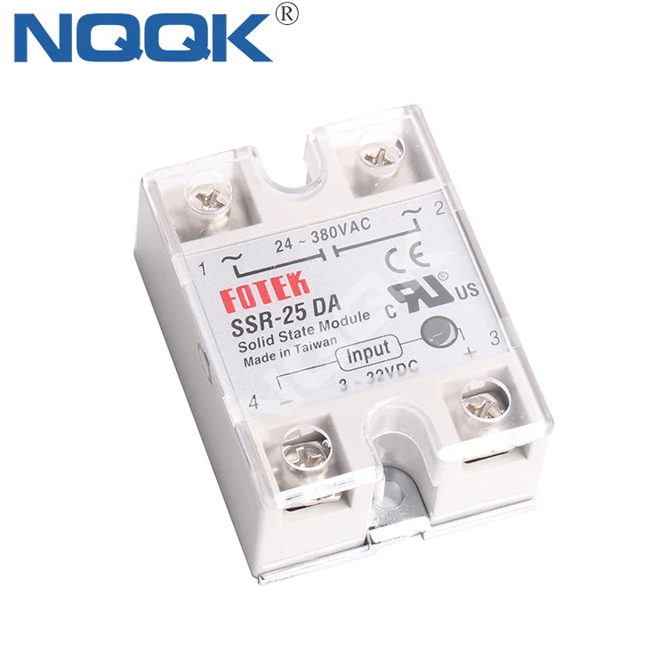 Oem Ssr-25da 25a Dc To Ac Single Phase Direct Current Ssr Solid State ...