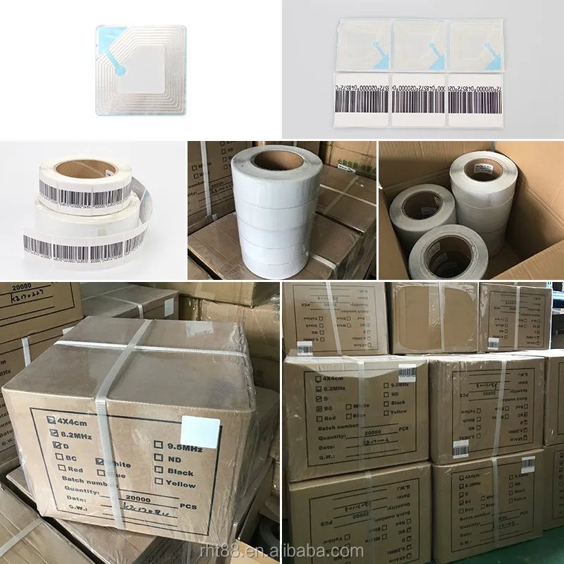 50mm Eas Rf Alarm Sticker Anti Theft Sticker Label Self Adhesive ...