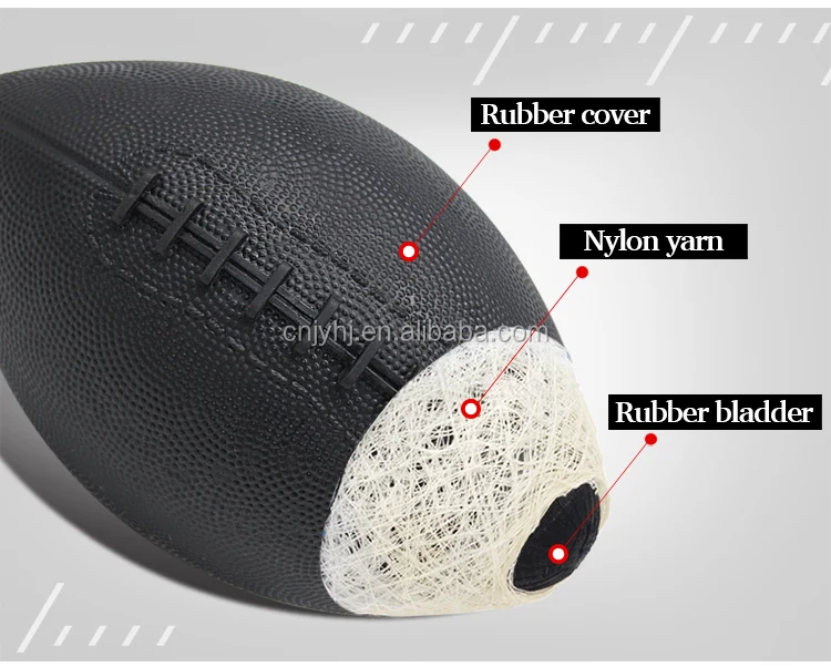 Mini Black American Football Ball Rubber - Bola Pequena De Futebol