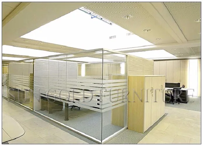 Decorative Partition Office Wall Partition Aluminum Half Glass ...